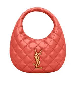 Saint Laurent Icarino In Quilted Nappa - Red