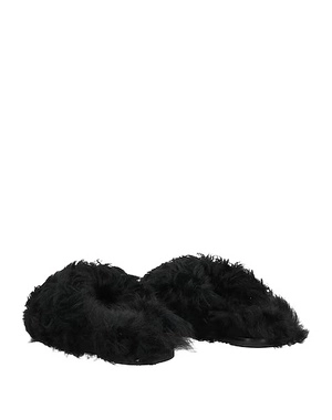 Rick Owens Furry Logo Slides - Black