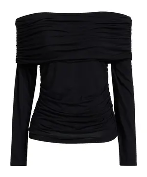 Rag & Bone Off-shoulder Long Sleeve Top With Draped Neckline