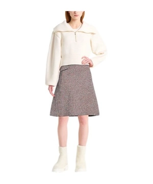 Chloé Multi-color Tweed A-line Skirt