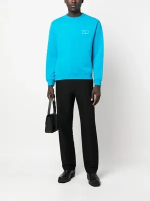 Martine Rose Logo-print Crew-neck Sweatshirt