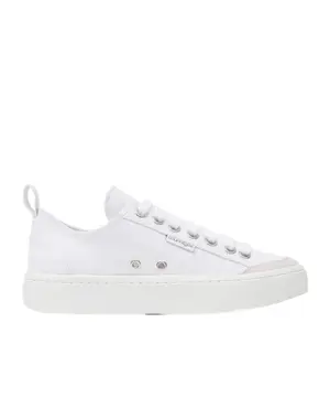 COURREGES Canvas 01 Lace-up Sneakers - White