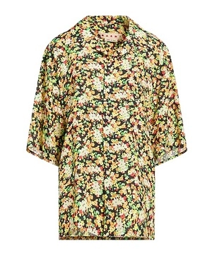 Marni Floral Print Satin Shirt