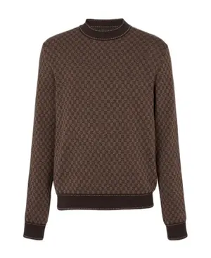 Balmain Mini Monogram Knit Jumper - Brown