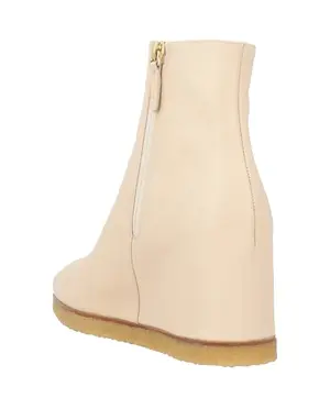 Chloé Leather Ankle Boots With Pointed Toe And Hidden Heel