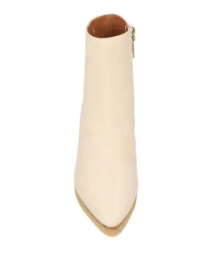 Chloé Leather Ankle Boots With Pointed Toe And Hidden Heel