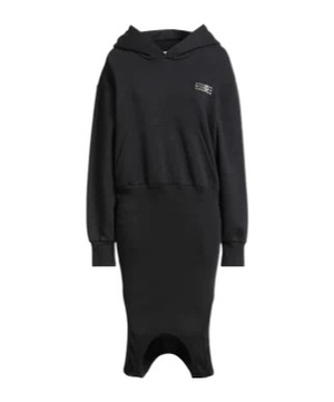 MAISON MARGIELA Fleece Jersey Midi Dress - Black