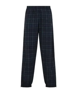 Martine Rose Logo Embroidered Checked Pants