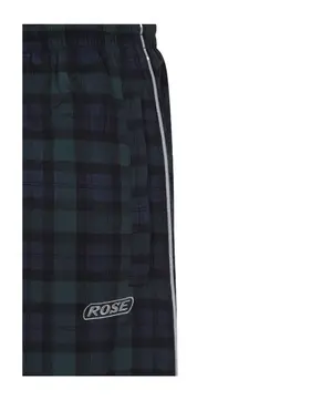 Martine Rose Logo Embroidered Checked Pants