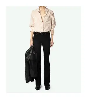Zadig&Voltaire Morning Silk Shirt With Lace Trim