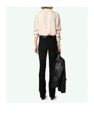 Zadig&Voltaire Morning Silk Shirt With Lace Trim