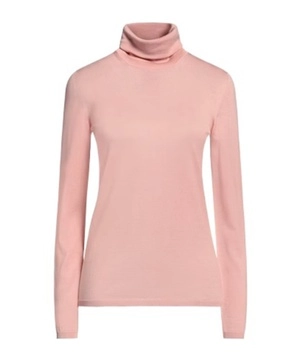 Max Mara Solid Wool Turtleneck Knit Top - Pink