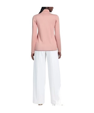 Max Mara Solid Wool Turtleneck Knit Top