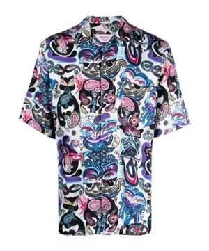 Martine Rose Mix-print Short-sleeve Shirt - Multicolor
