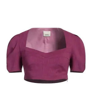 Isabel Marant Étoile Cropped Top With Square Neckline - Red