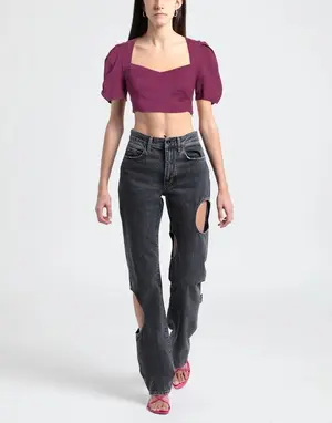 Isabel Marant Étoile Cropped Top With Square Neckline - Red