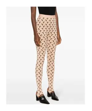 MARINE SERRE Fuseaux Moon Recycled-jersey Leggings
