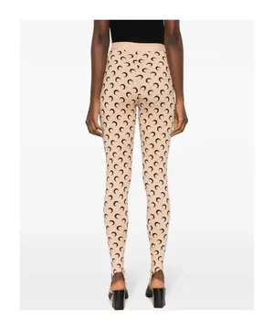 MARINE SERRE Fuseaux Moon Recycled-jersey Leggings