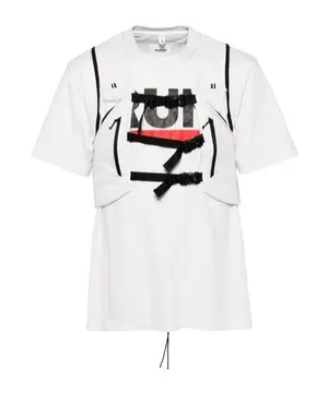 DOUBLET Crew Neck Short-sleeved T-shirt - White