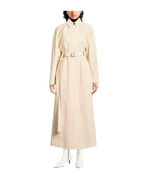 Sportmax Single-breasted Belted Trench Coat