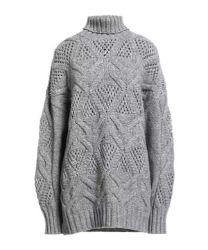 Sportmax Knitted Turtleneck Sweater - Gray