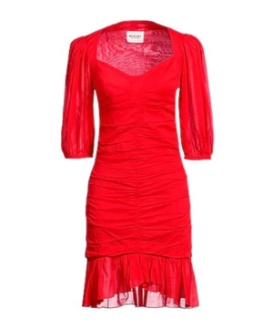 Isabel Marant Étoile V-neck Gathered Midi Dress - Red