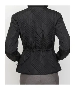 Burberry Quilted Jacket With Drawcord Waist And Equestrian Knight Design