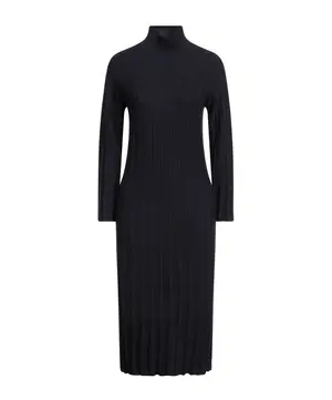 Max Mara Solid Color Knit Dress - Black