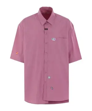 Martine Rose Oversized Cotton Shirt - Pink