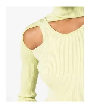 Coperni Cut-out Ribbed-knit Jumper
