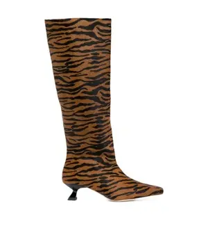 REJINA PYO Pillar 40mm Leather Boots - Brown