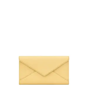 Saint Laurent Letter Large Wallet - Nude