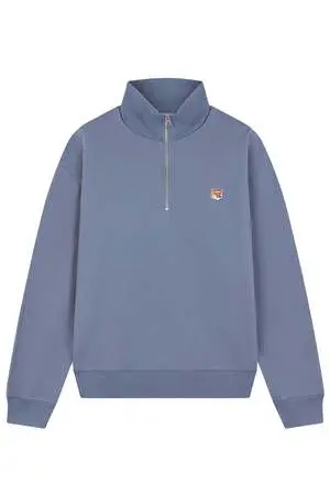 Maison Kitsuné Long Sleeve Sweatshirt - Blue