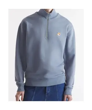 Maison Kitsuné Long Sleeve Sweatshirt - Blue