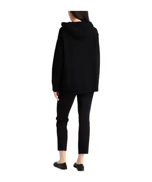 Max Mara Solid Color Hooded Knit Sweater
