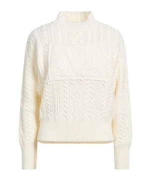 Max Mara Minimalist Solid Cable Knit Top - White