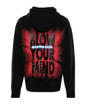 Martine Rose Logo Print Hoodie - Black