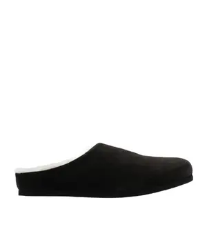 COMMON PROJECTS Shearling Clogs - Black
