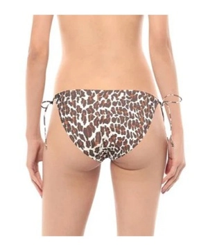 Tory Burch Leopard Print Bikini Bottoms - Gray