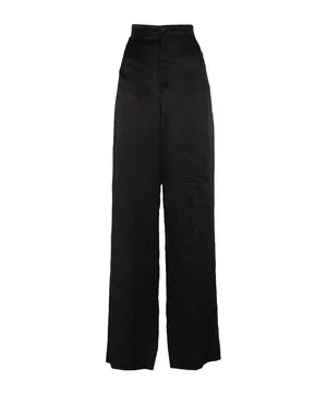 Balenciaga High-waisted Satin Wide-leg Trousers