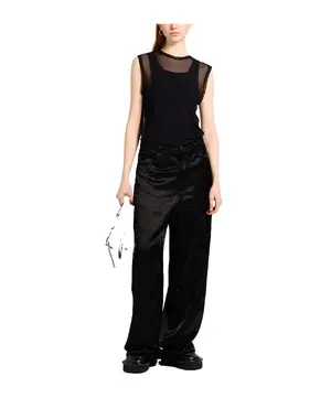 Balenciaga High-waisted Satin Wide-leg Trousers