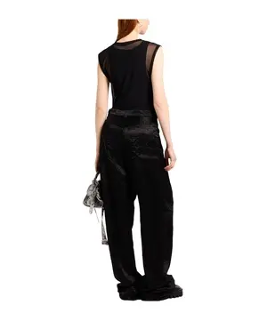 Balenciaga High-waisted Satin Wide-leg Trousers