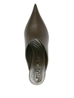 MUGLER 95mm Suede Mules - Multicolor