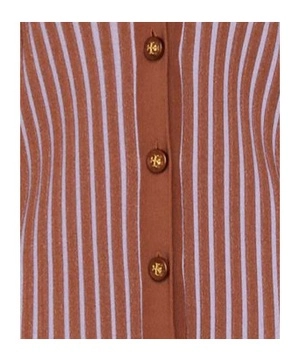 Tory Burch Two-tone Lightweight Knit Top