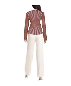 Tory Burch Two-tone Lightweight Knit Top
