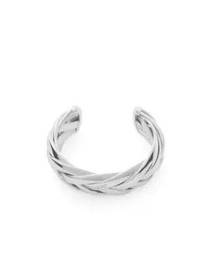 Loewe Large Braided Sterling Silver Cuff
