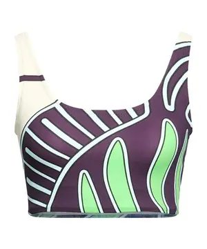 Tory Burch Sleeveless Scoop Neck Sports Top - Multicolor
