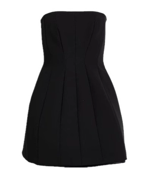 Max Mara Strapless Sleeveless Flare Dress - Black
