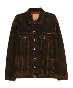 Martine Rose Button-up Denim Jacket - Black
