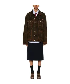 Martine Rose Button-up Denim Jacket